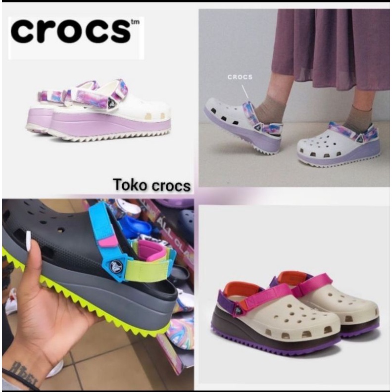 Jual CROCS CLASSIC HIKER CLOG / SANDAL WANITA CROCS HIKER / CROCS HIKER ...