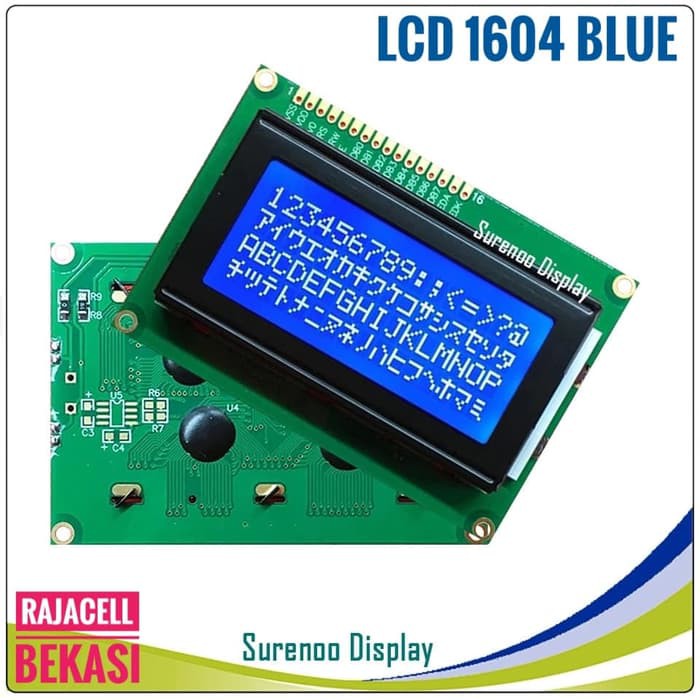 Jual LCD 1604 Display 16x4 Blue Green Backlight for Arduino | Shopee ...