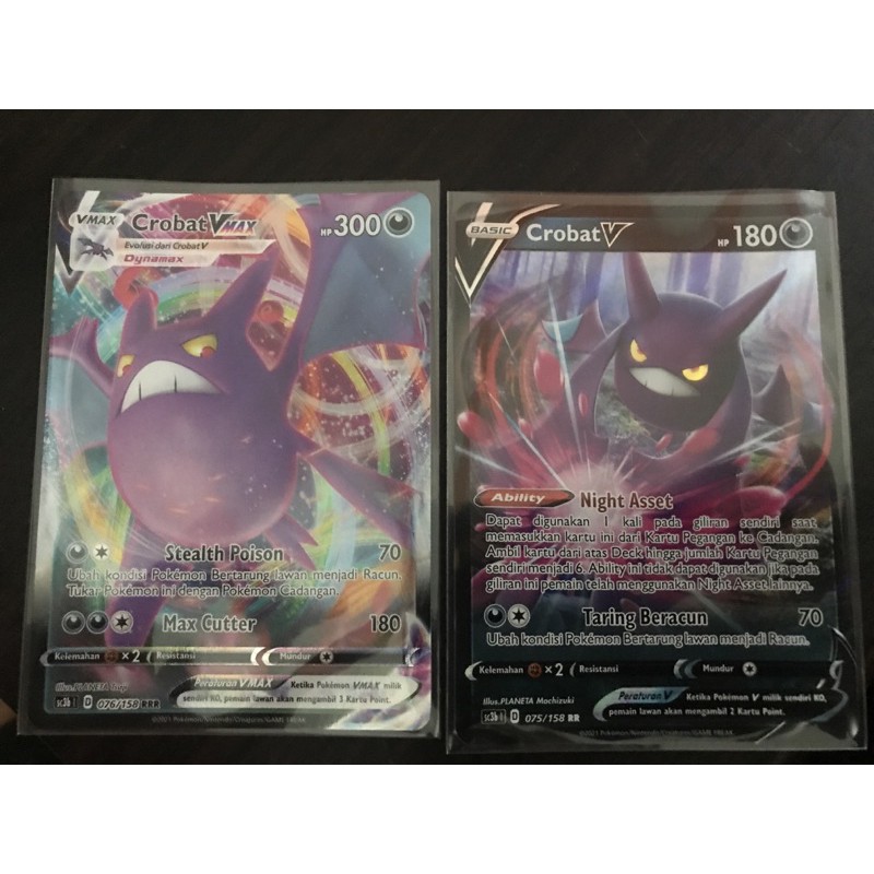 Jual Crobat V + Crobat Vmax pokemon tcg indonesia | Shopee Indonesia
