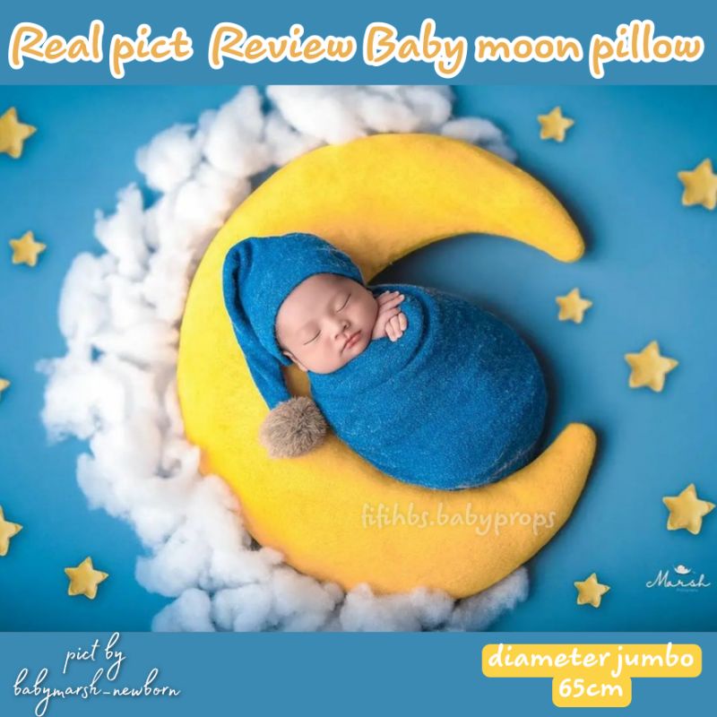Jual Baby moon pillow props Jumbo 65cm | Shopee Indonesia