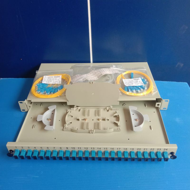 Jual otb 24 core lengkap pigtail dan adapter SC UPC/otb 24core | Shopee Indonesia