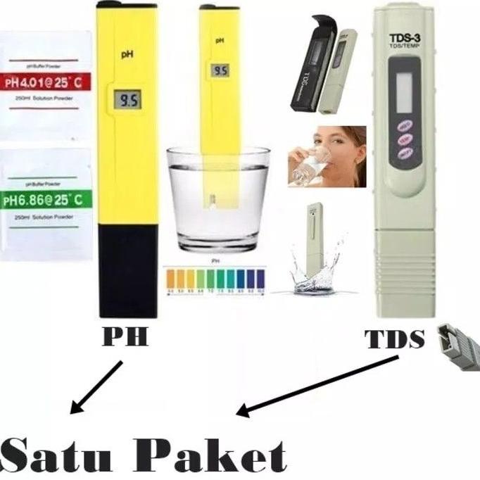 Jual Paket Alat Ukur PH dan TDS Meter /Alat Tes Air Minum,kolam ...