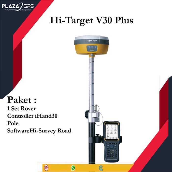 Jual Paket Rover - GPS Geodetic Hi-Target V30 Plus GNSS RTK System | Shopee Indonesia