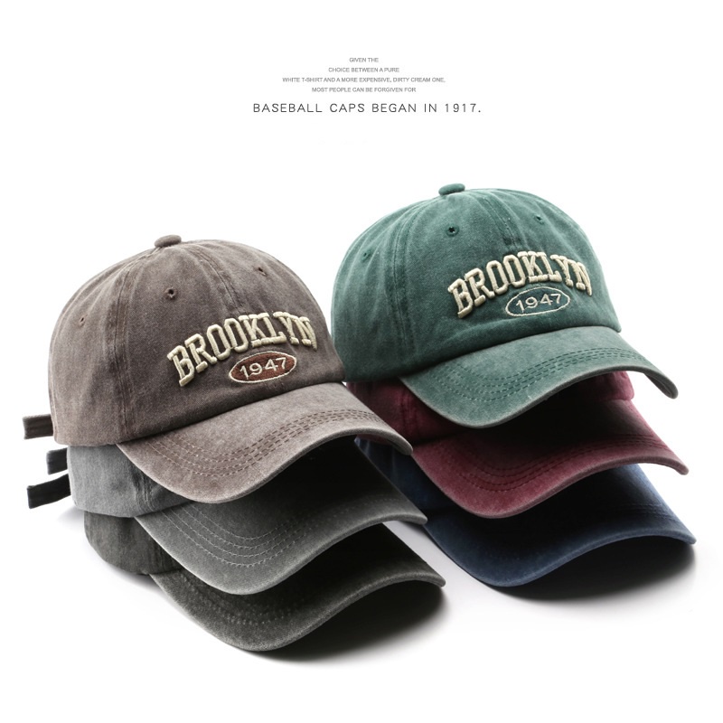 Jual HATSAVENUE-235 Baseball Cap Model Wash Denim Luntur Bahan Lembut ...