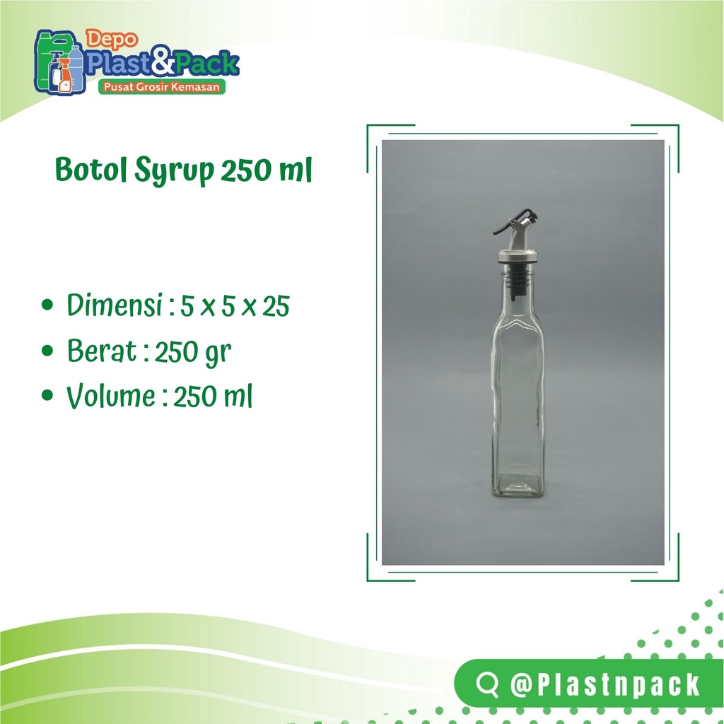 Jual Botol Syrup 250 ml | Shopee Indonesia