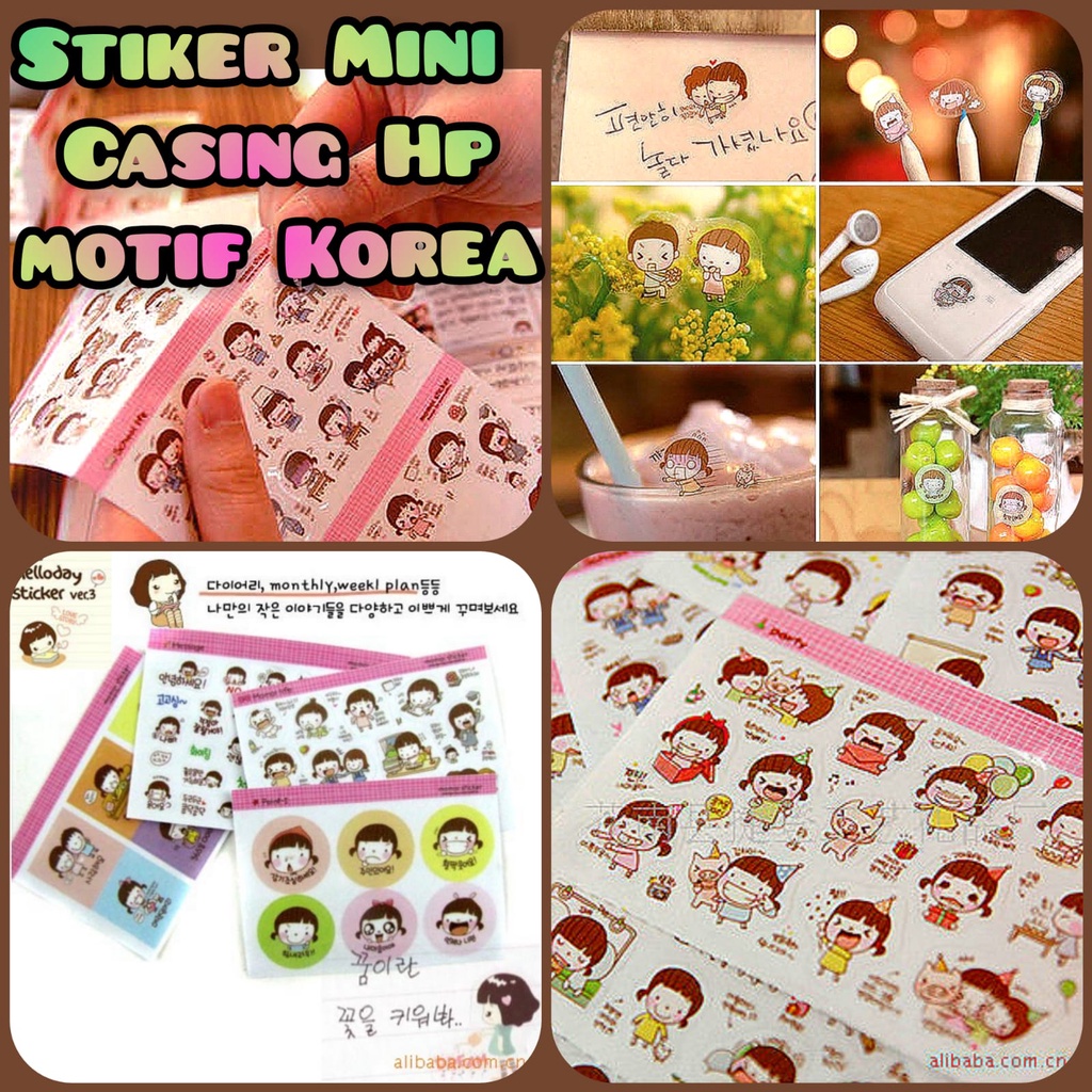 Jual [VIP] Sticker Setiker Mini Lucu Mungil Emotikon Emoticon Korean ...