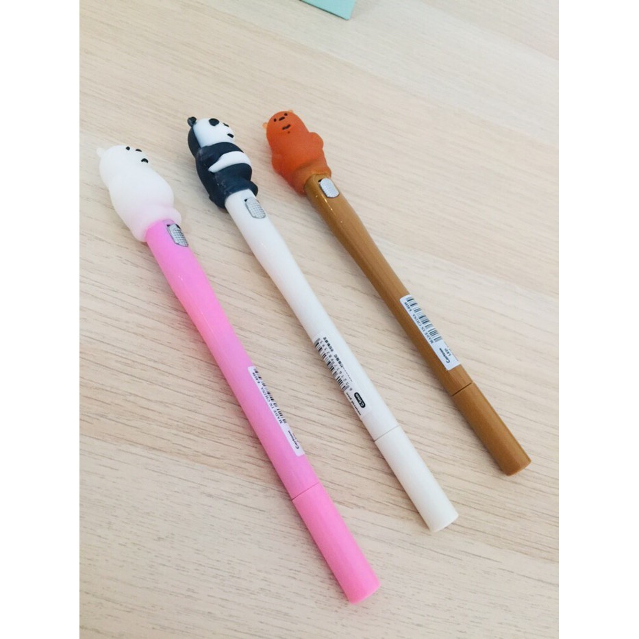 Jual PROMO Pen Gel We bare Bear Miniso lampu panda ice bear | Shopee ...