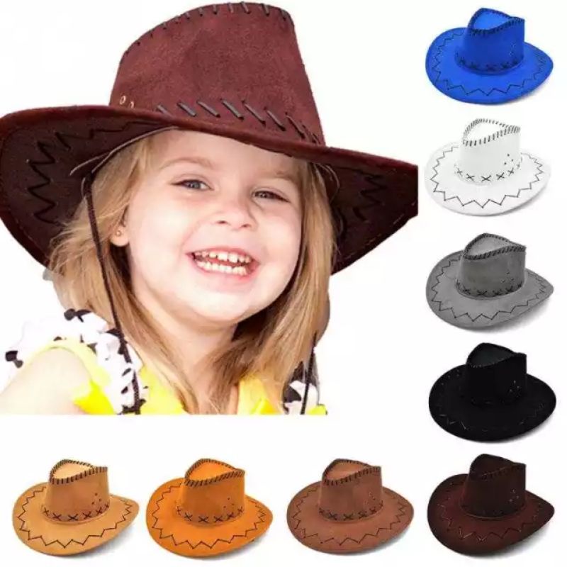 Jual Topi Cowboy zorro ANAK C1 / Topi cowboy anak / Topi koboi anak ...