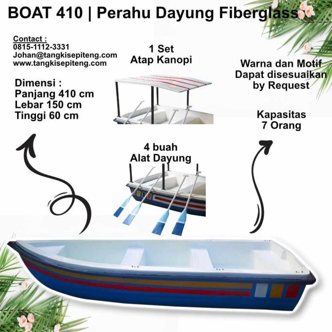 Jual PERAHU FIBERGLASS, PERAHU SAMPAN, PERAHU RESCUE (7 Orang Penumpang ...