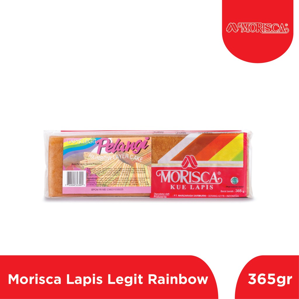Jual KCC309 - Morisca Kue Lapis Pelangi 365gr | Shopee Indonesia