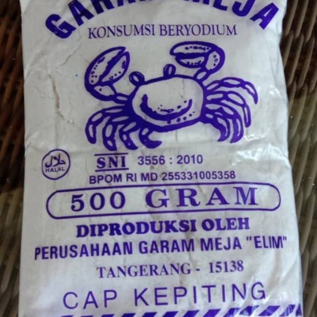 Jual Garam Merek Kepiting 500 Gram | Shopee Indonesia