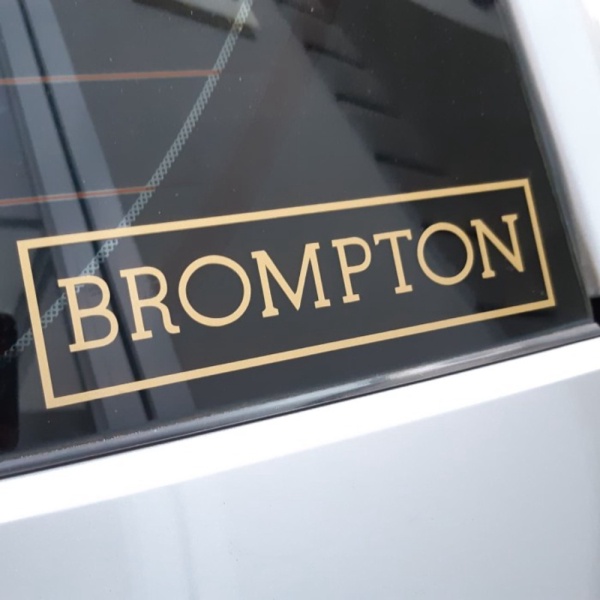 Jual PROMO stiker logo Brompton untuk mobil laptop suitcase etc - Putih ...