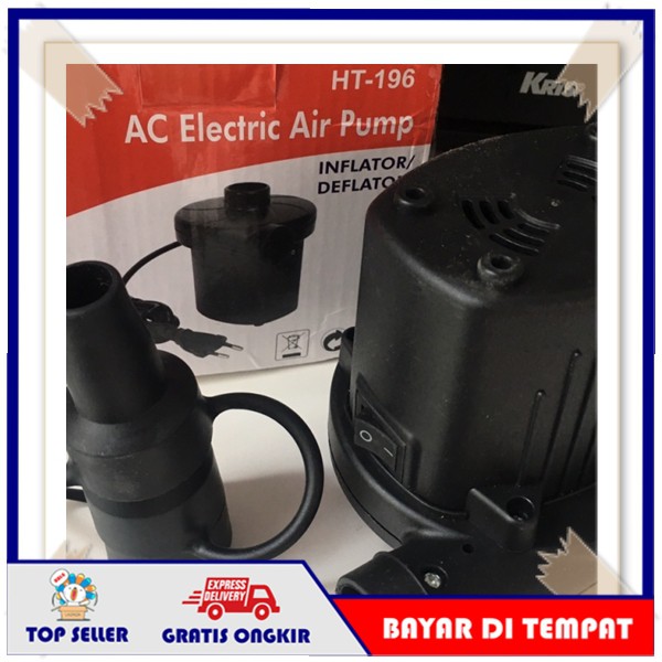 Jual Pompa Kasur Angin Elektrik Original Electric Vacum Listrik Sofa Tiup Vacum Bag Intex Single ...