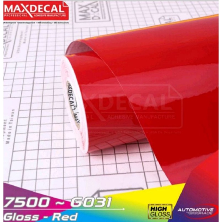 Jual scotlite maxdecal red ( merah glossy dan merah doff ) | Shopee ...
