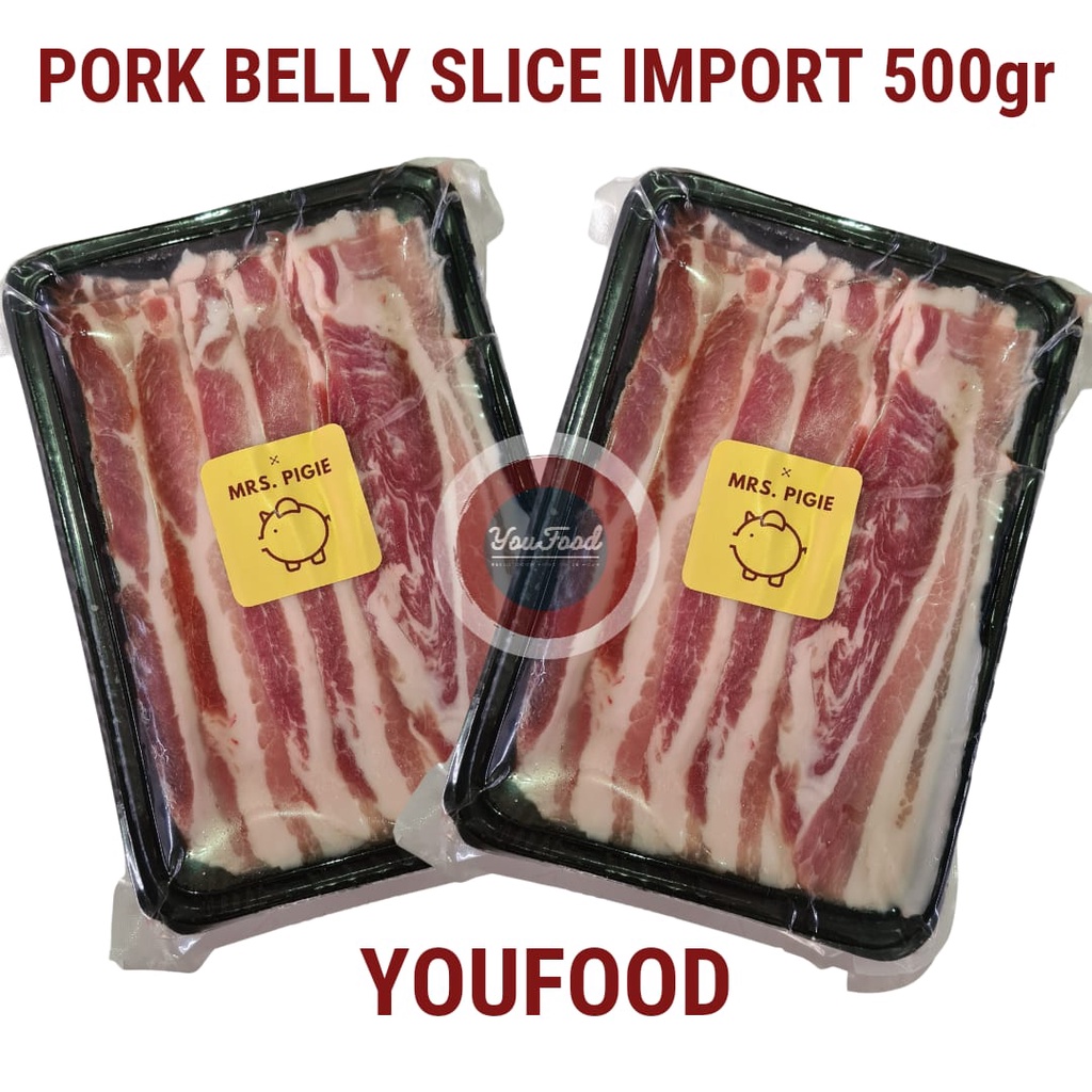 Jual Daging Babi Samcan Import Slice - Pork Belly Slice Import 500gr ...