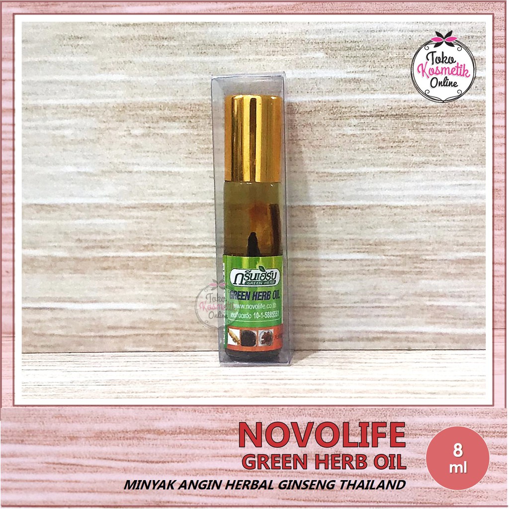 Jual GREEN HERB OIL NOVOLIFE - MINYAK ANGIN HERBAL GINSENG THAILAND ...