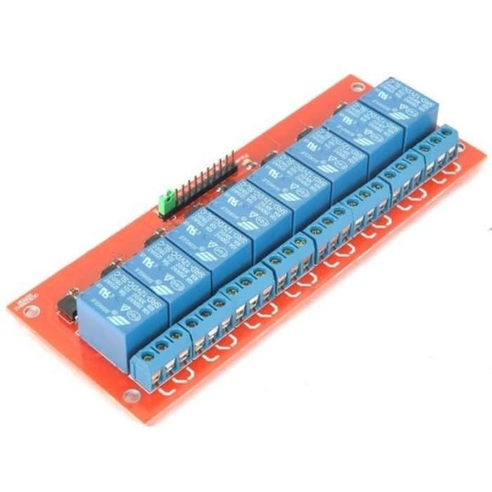 Jual relay module 12V 8 channel keyes brand mark high quality | Shopee ...