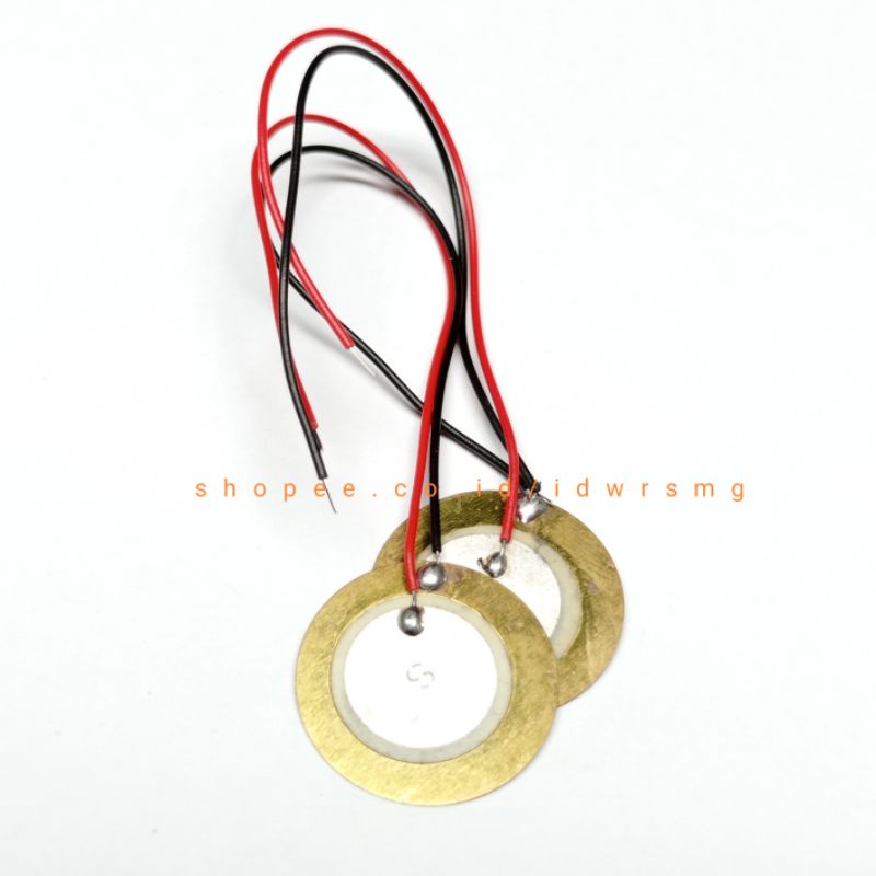 Jual Copper Drum Piezo Wire 20mm Elements Buzzer Sounder Sensor Trigger ...