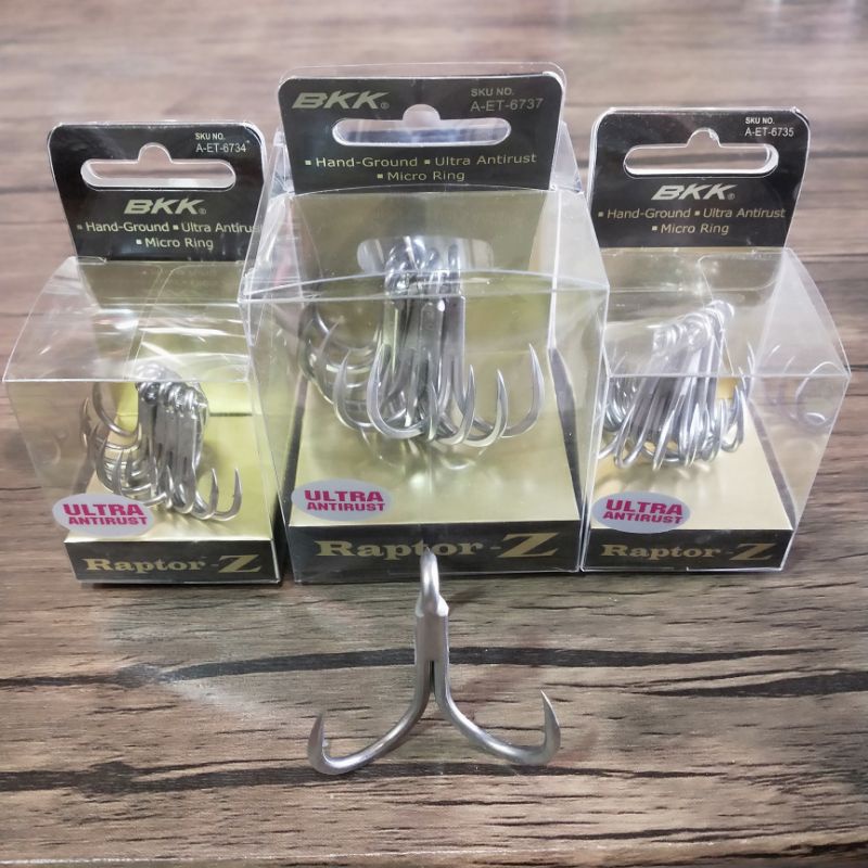 Jual Treble Hook BKK RAPTOR Z Saltwater Kail Pancing Anti Rust | Shopee ...