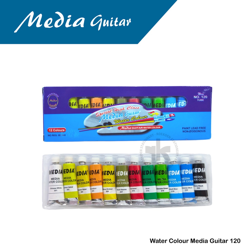 Jual Media Guitar Cat Air Set 120 Watercolour | Shopee Indonesia