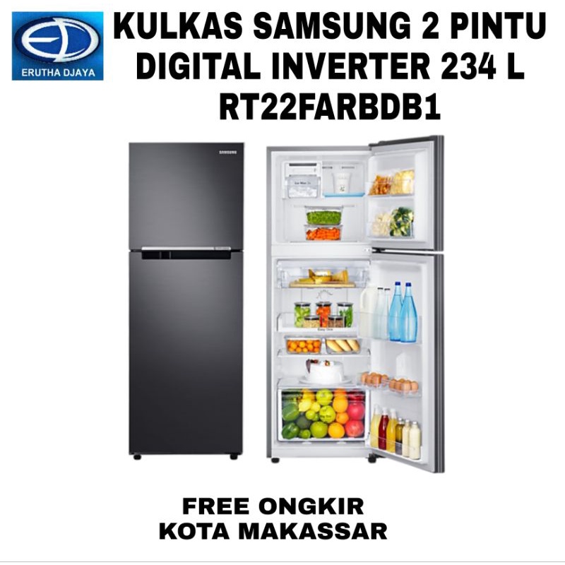 Jual Kulkas SAMSUNG 2 Pintu Inverter 234 L RT22FARBD1 | Shopee Indonesia