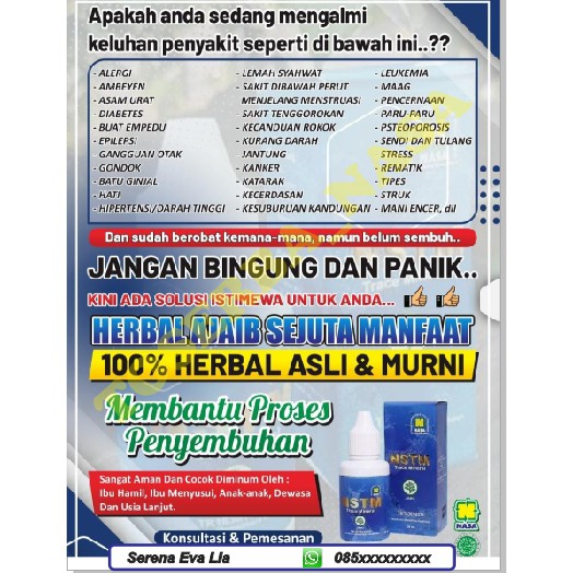 Jual Brosur promosi NSTM nasa | Shopee Indonesia