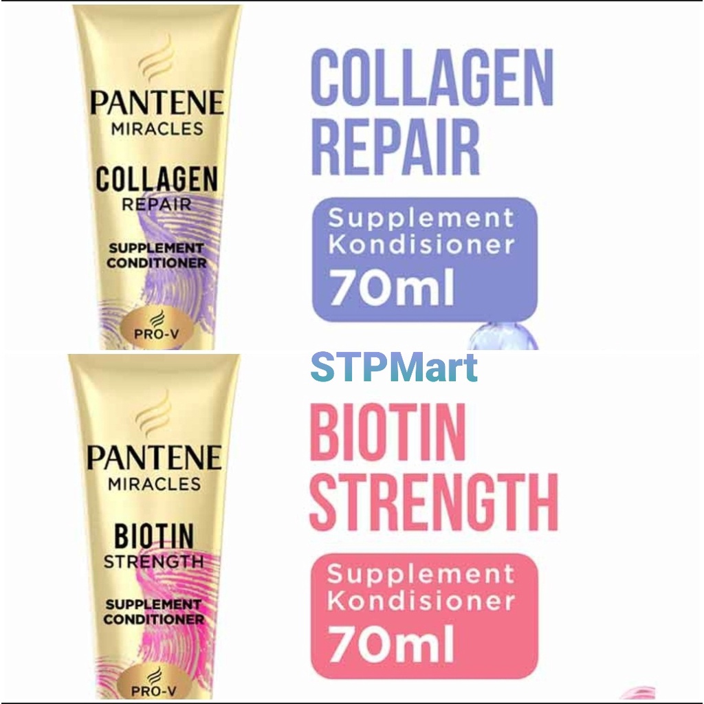 Jual PANTENE MIRACLE BIOTIN STRENGTH suplement conditioner 70ml // PANTENE KONDISIONER | Shopee ...