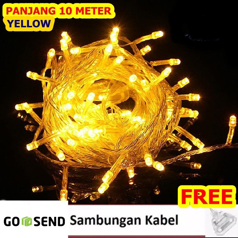Jual Lampu LED Tumblr Light YELLOW 10 Meter / Lampu Natal / Lampu Hias ...