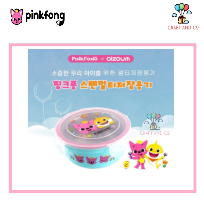 Jual Pinkfong babyshark multipurpose kids food storage ORI korea ...