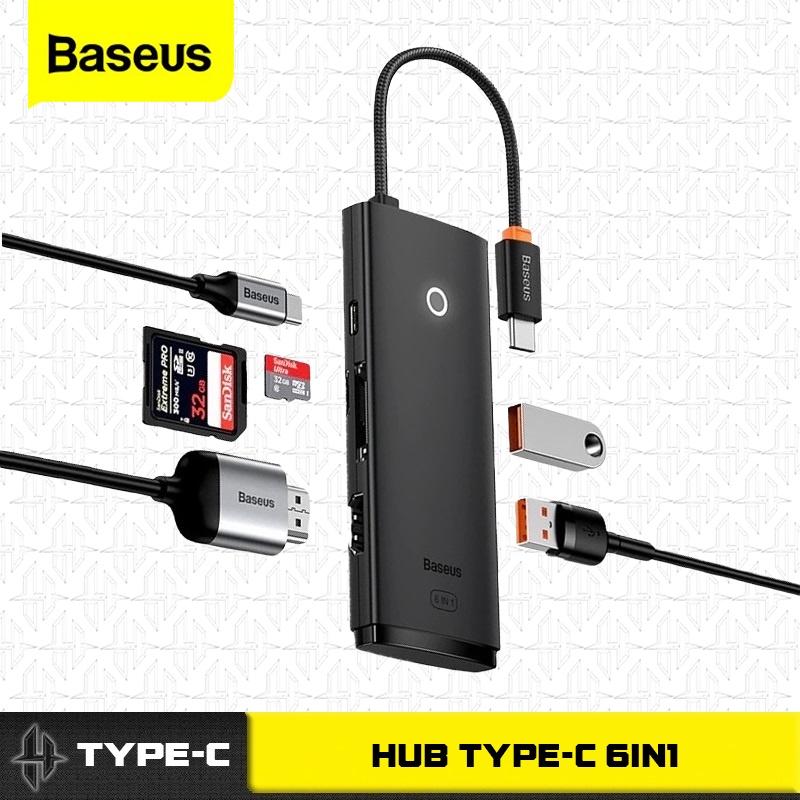 Jual BASEUS HUB Type-C Docking Station PD USB 3.0 SD TF HDMI Card ...