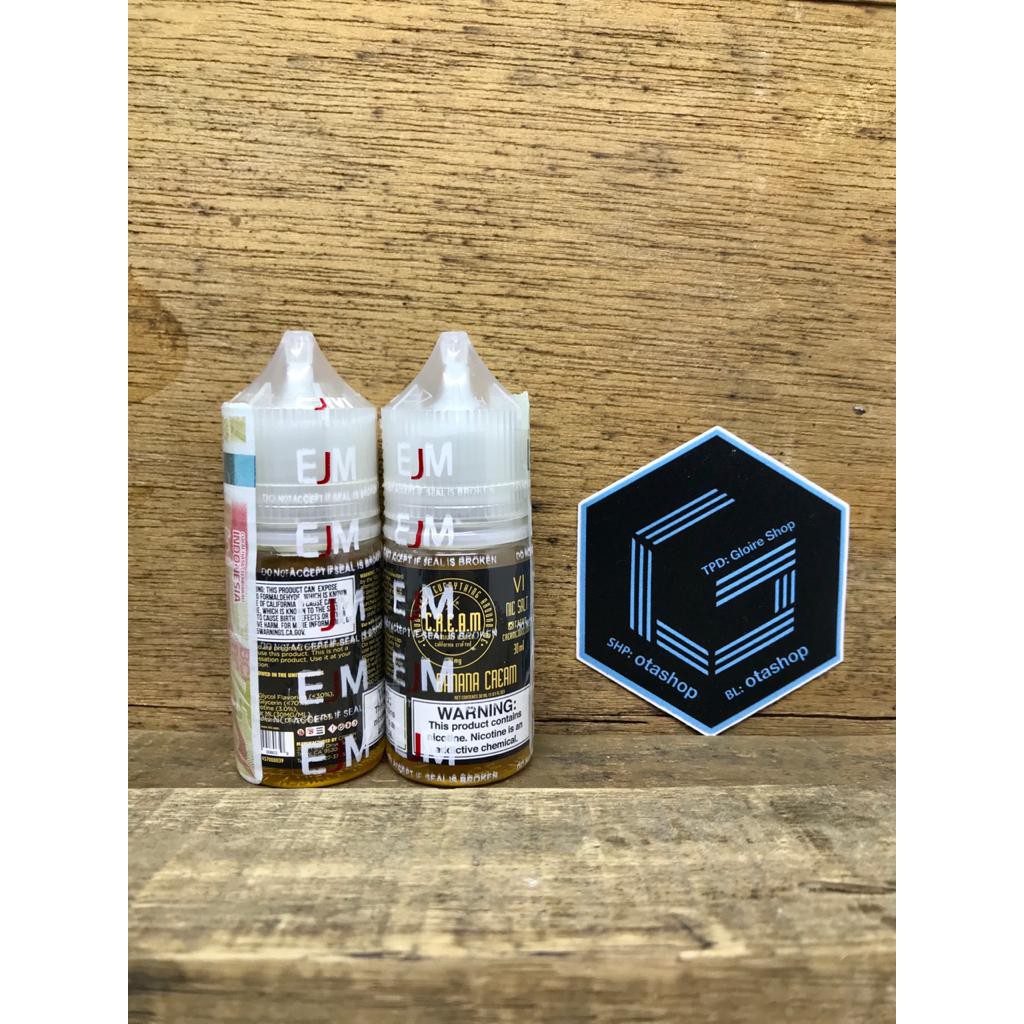 Jual Salt Nic EJM Cream 6 VI Banana Poundcake Cream 30ml 30mg liquid ...
