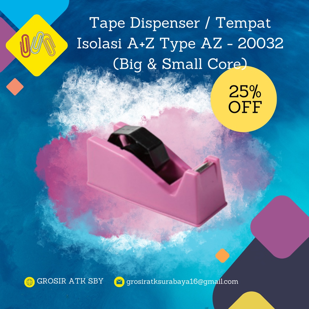 Jual Tape Dispenser / Tempat Isolasi Meja Merk A+Z Type AZ - 20032 ...