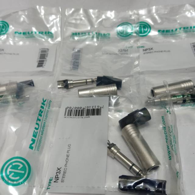 Jual JACK AKAI STEREO NEUTRIK NP3X PHONE PLUG 6,35mm ORIGINAL | Shopee ...