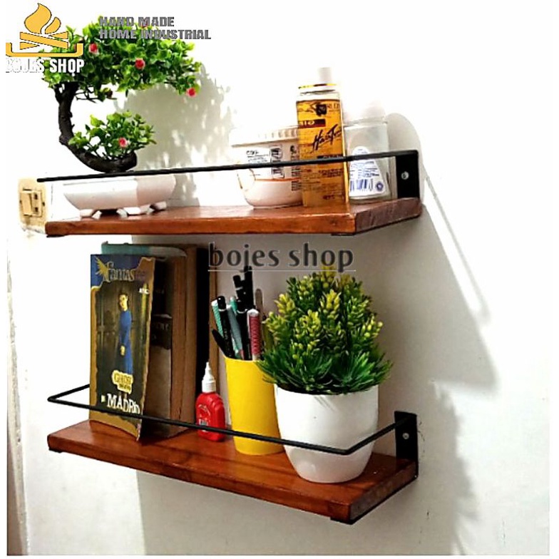 Jual Rak dinding tempel minimalis / rak kosmetik / rak bumbu dapur ...