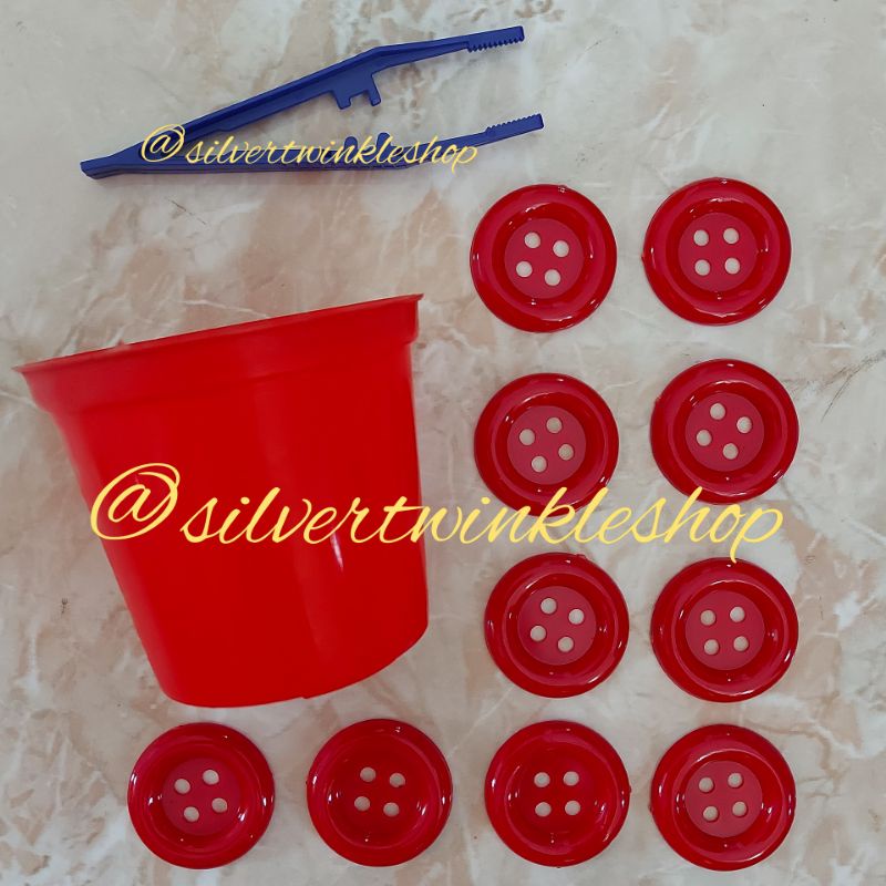 Jual Mainan edukasi sorting kancing pompom pom pom montessori sensory ...