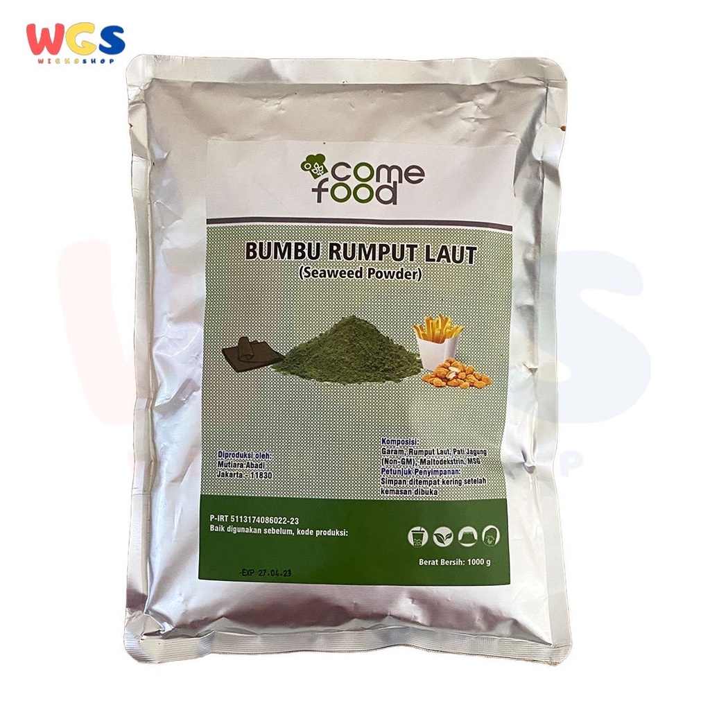 Jual Come Food Seaweed Powder Bumbu Tepung Rumput Laut 1000g | Shopee ...