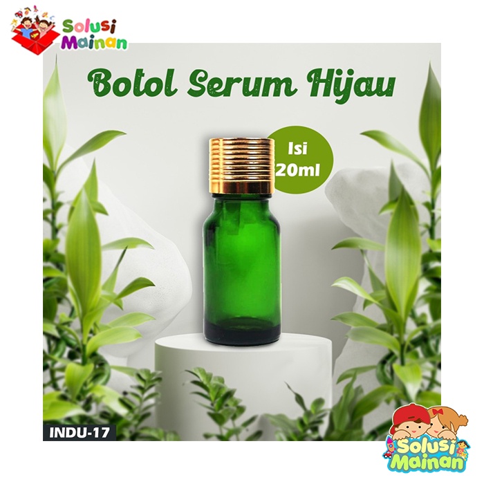 Jual Botol Kaca Pipet Tebal Botol Serum Hijau 20 ml | Shopee Indonesia