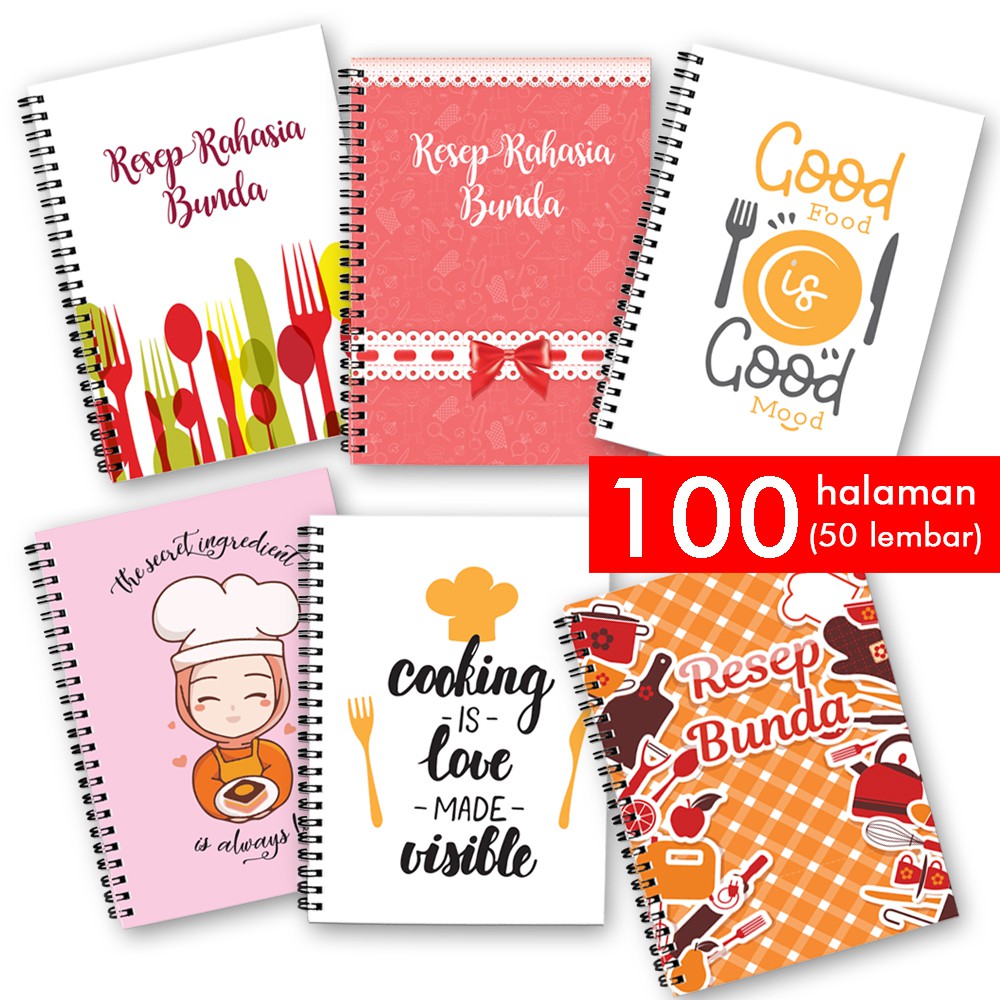 Jual Notebook Buku Catatan Resep Masakan | Shopee Indonesia