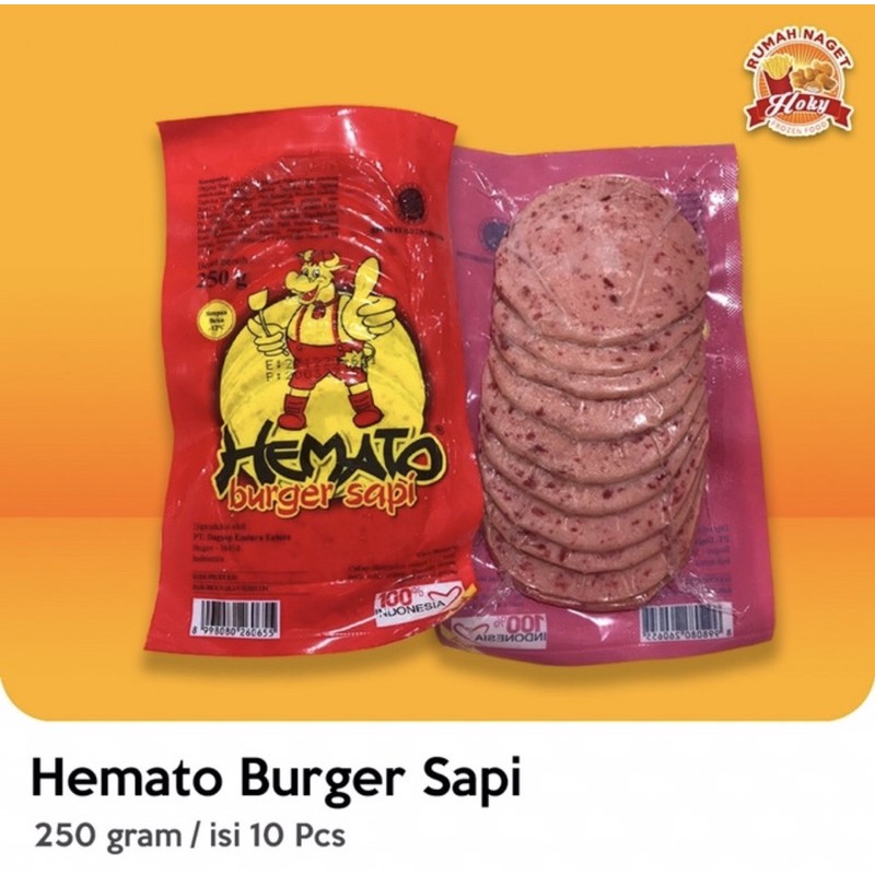 Jual Hemato Burger Sapi 250 gr | Shopee Indonesia