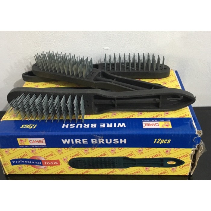 Jual Sikat kawat / sikat besi gg / gagang Fiber Camel | Shopee Indonesia