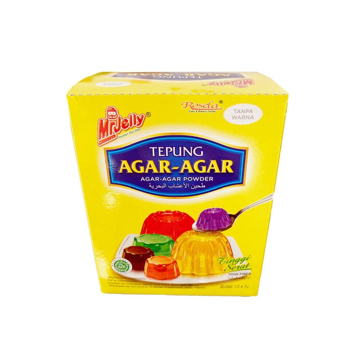 Jual Mr Jelly Tepung Agar Agar 1 Box 12 Pcs Agar-Agar Powder | Shopee Indonesia