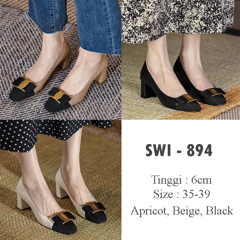 Jual SWI 894-ready 3 warna- SIZE 35-39 / hak tahu import 6cm-heels ...