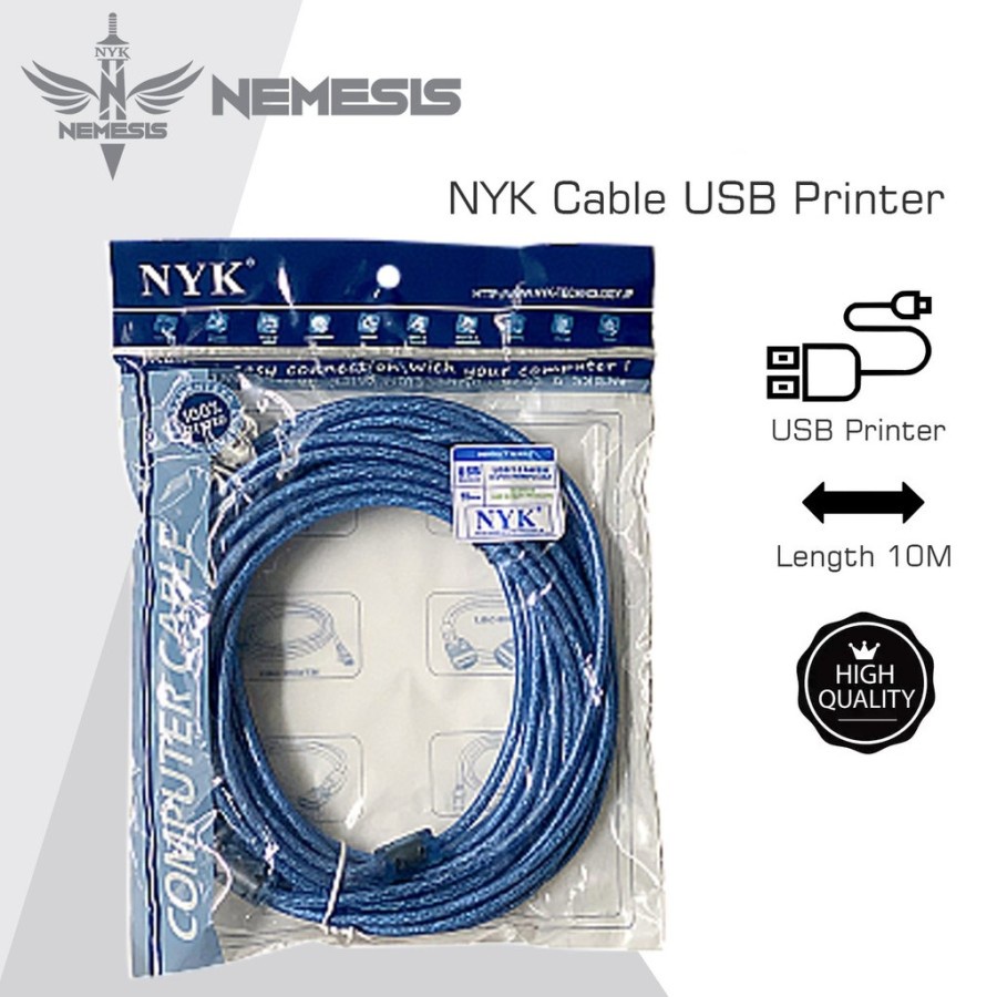Jual Cable USB NYK 10M Versi 2.0 Kabel Printer V2.0 | Shopee Indonesia