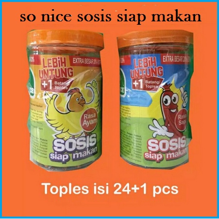 Jual Sosis so nice Toples siap makan rasa sapi dan ayam | Shopee Indonesia