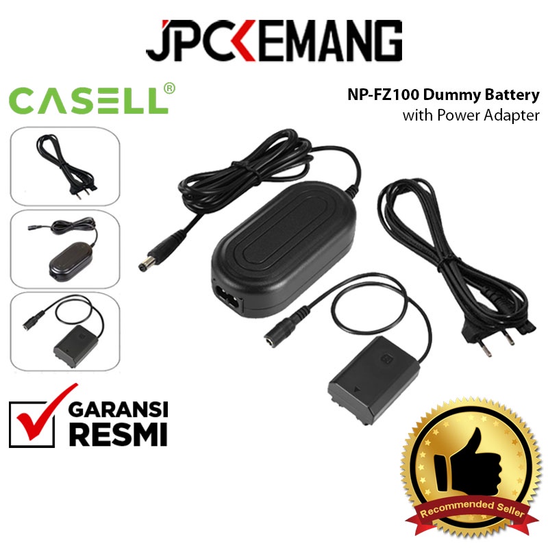 Jual Casell Dummy Battery Sony NP-FZ100 DC Coupler Baterai NPFZ100 Original | Shopee Indonesia