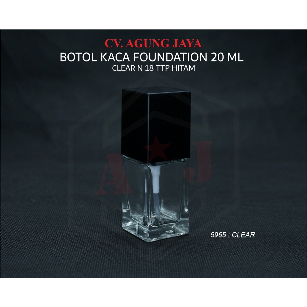 Jual Botol Kaca Foundation Kosong Clear/ Fros/ 20 Ml - 30 Ml/Yk ...