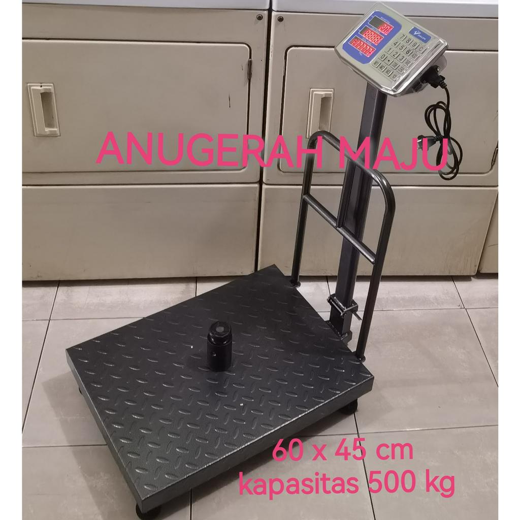 Jual Timbangan Duduk Digital 500/ Timbangan Barang/Hitung/Lantai 500 Kg | Shopee Indonesia