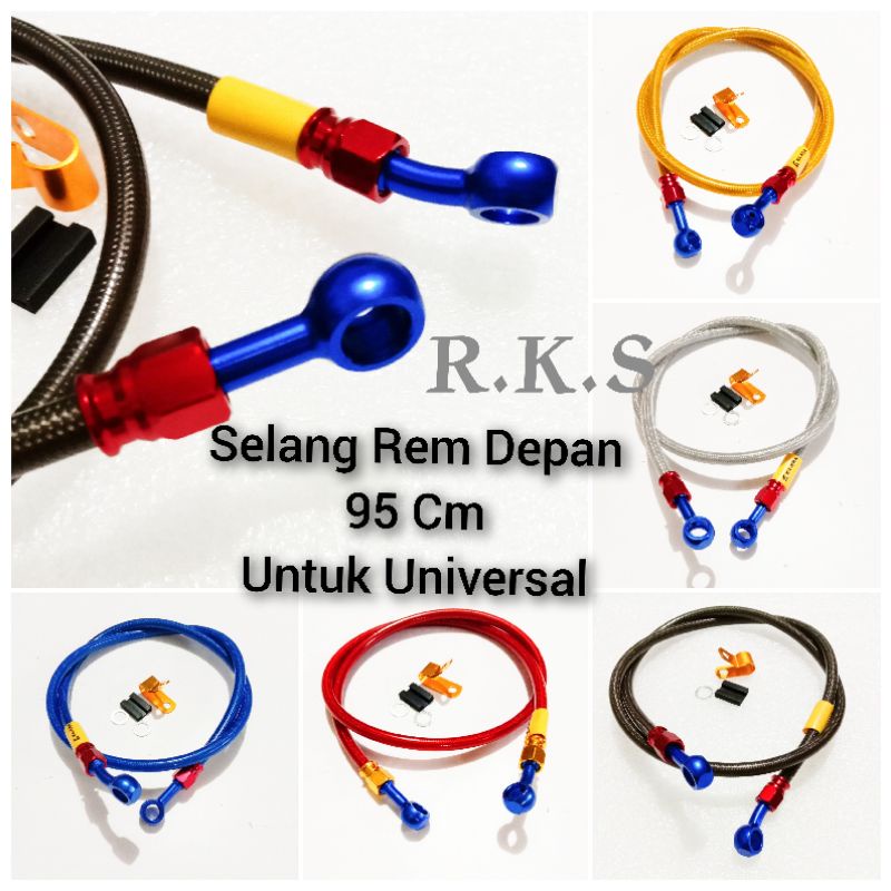 Jual Kabel rem Selang Rem Depan 95cm CNC KABEL SERAT Motor Ninja RR ...