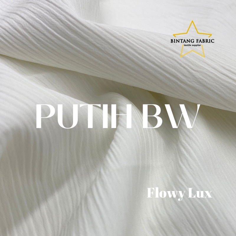 Jual Bahan Kain Flowy Lux Youryu Crinkle Airflow 0,5 meter | Shopee ...