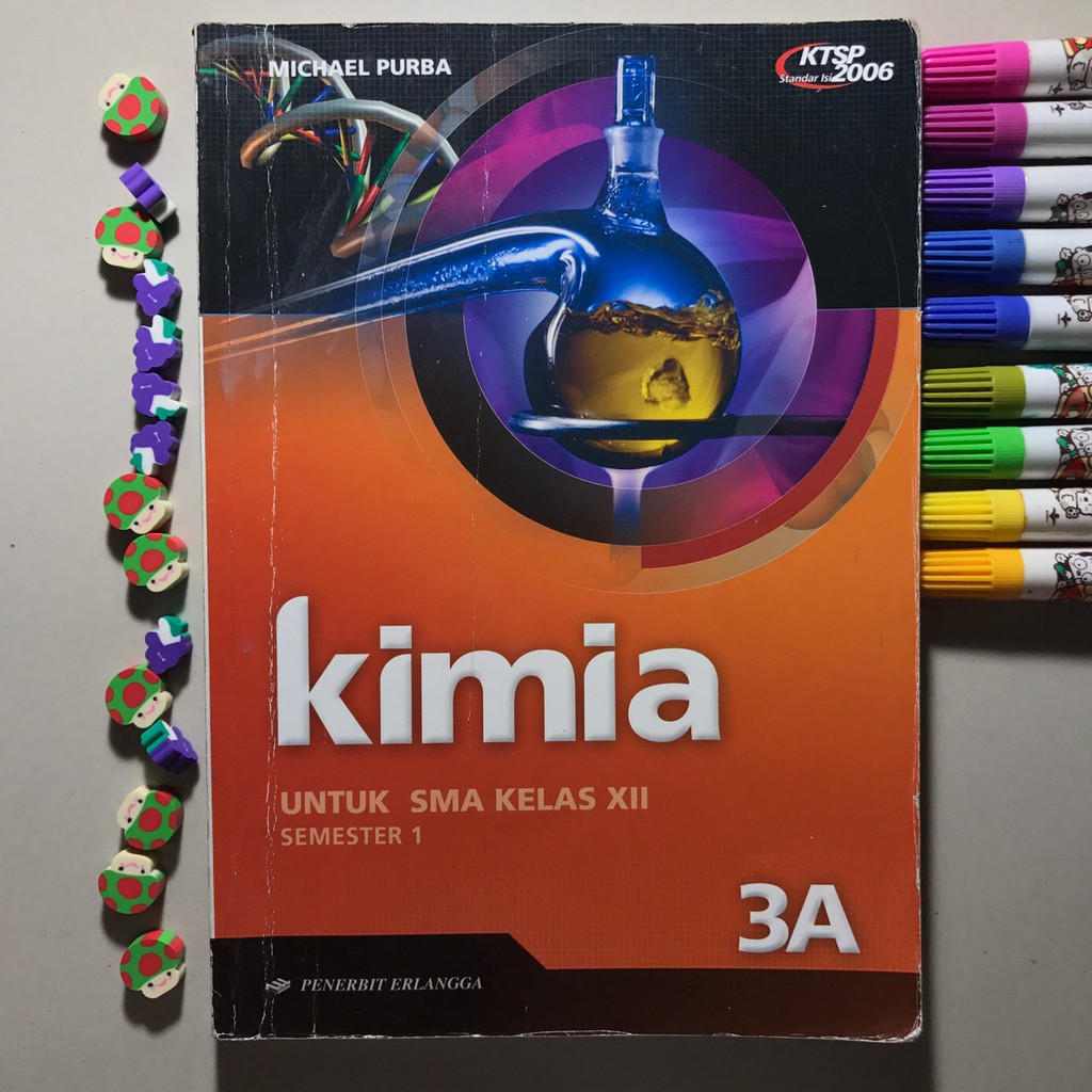 Jual Buku KIMIA 3A [ Penerbit Erlangga - Michael Purba ] Kelas 12. SMA ...